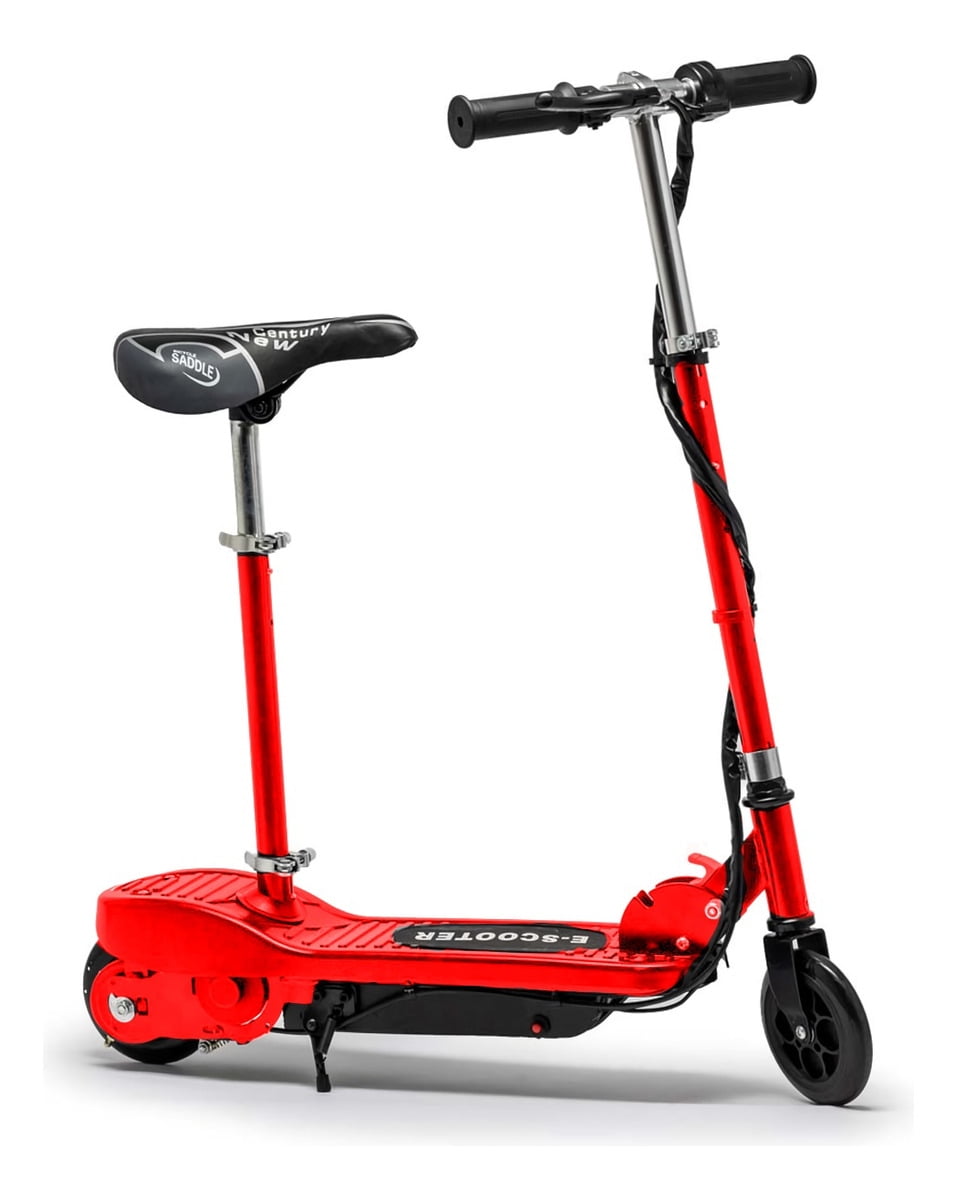 Scooter Patín Eléctrico Infantil con Asiento AEIOU 120W 12km/h Rojo | Bodega Aurrera en línea