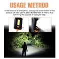 Portable LED Flashlight with Strobe Alarm – Multi-Mode Safety Light for ...