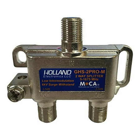 GHS-2PRO-M Cable TV MoCA Rated 2-Way Splitter - Holland Electronics ...