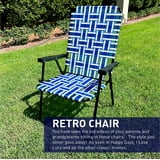 Web Chair Heavy Duty Outdoor Foldable Retro Style Lawn Chair for ...