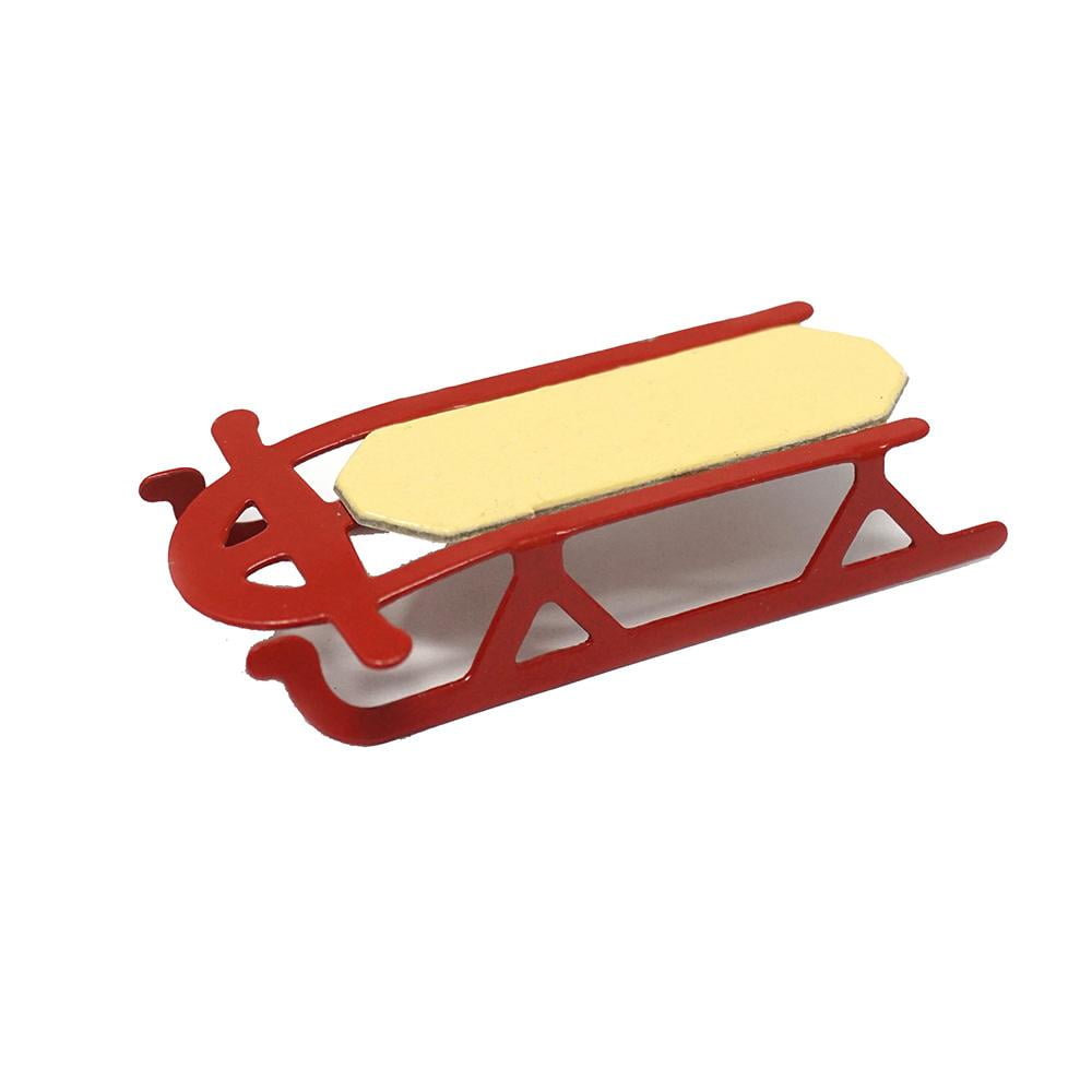 Miniature Snow Sled Figurine, Red, 1-7/8-Inch - Walmart.com