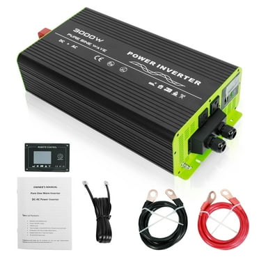 Power Inverter 3000W Modified Sine Wave Inverter 3000 Watt 12 Volt DC ...