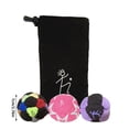 Hackey Sack, Set of 3 Colorful Handmade Fabric Kick Balls, Dirtbag ...