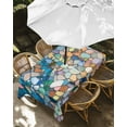 Colorful Stone Rectangle Outdoor Tablecloth, Waterproof Table Cloth ...