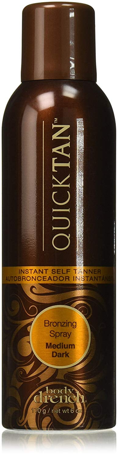 Body Drench Quick Tan Instant Self Tanner Bronzing Spray, Medium/Dark 6 ...