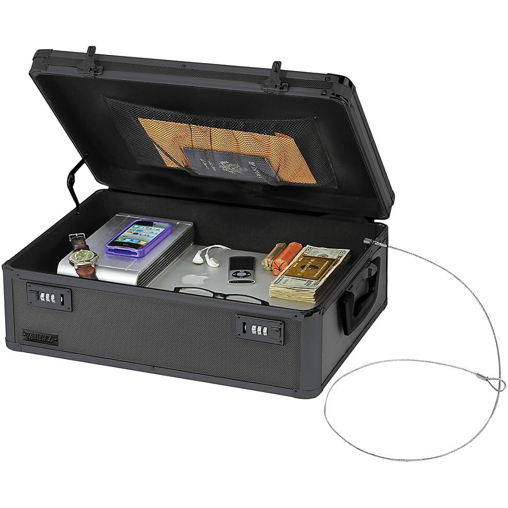 Vaultz Locking Storage Chest 19 5 X 7 X 13 5 Black On Black