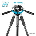 Bower Pro Series 72-Inch Heavy Duty Camera Tripod with 3-Way Fluid Pan ...