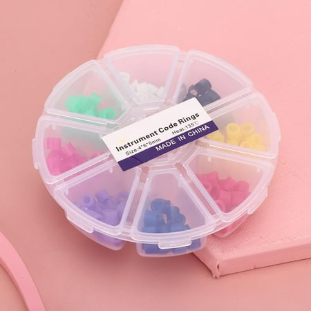 160 Pieces Carton Orthodontic Code Rings, Small Hygienist Silicone ...