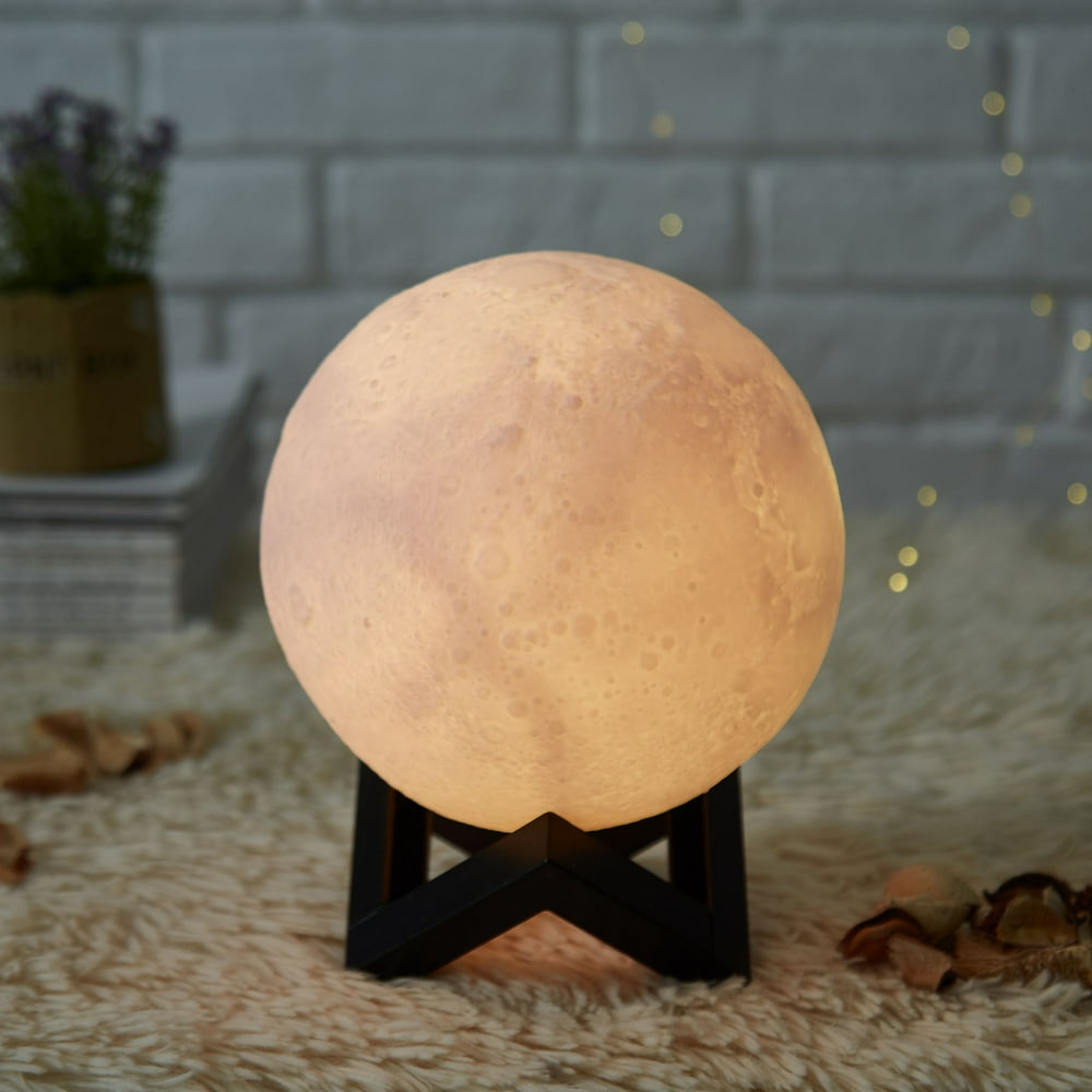 Urban Shop LED Color Changing White Moon Lamp - Walmart.com - Walmart.com