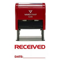 Stamp-Ever Pre-Inked Stamper – Entered Message, Blue Ink – Impression ...