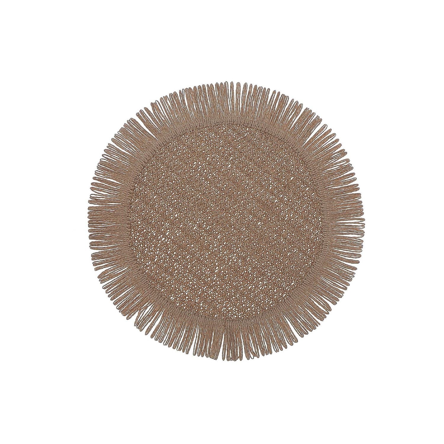 Click here for Ih Casadécor Woven Round Placemat With Fringes Bei... prices
