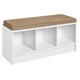156900 Three Cube Bench, White - Walmart.com