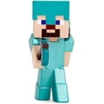Minecraft, MetalFigs 2.5" 4-Pack, includes Steve in Diamond Armor, Alex ...
