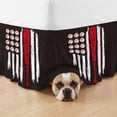 American Flag Bed Skirt Bed Skirts Queen Size 16 Inch Drop, Baseball ...