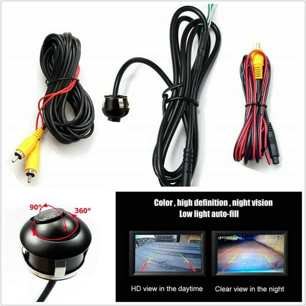 12V 360 Degree Car SUV Front Side View Reverse Backup HD CCD Camera Kit ...