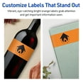 Avery Printable Rectangle Labels, Bright Orange, 1" x 7", 80ct ...