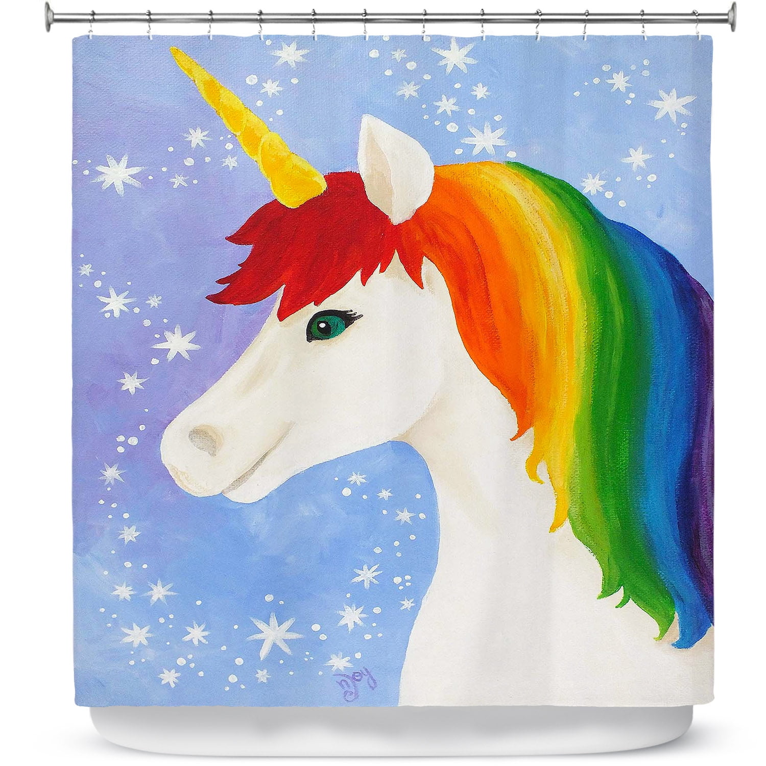 Shower Curtains 70" x 73" from DiaNoche Designs by nJoy Art - Rainbow ...