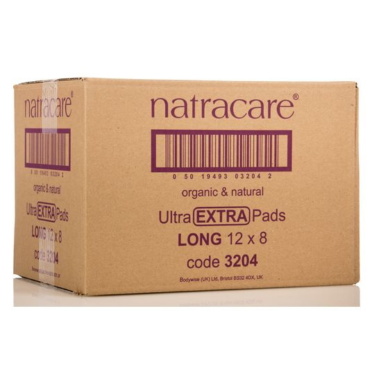 Natracare Ultra Extra Pads, Long with wings-12 x 8 ct - Walmart.com