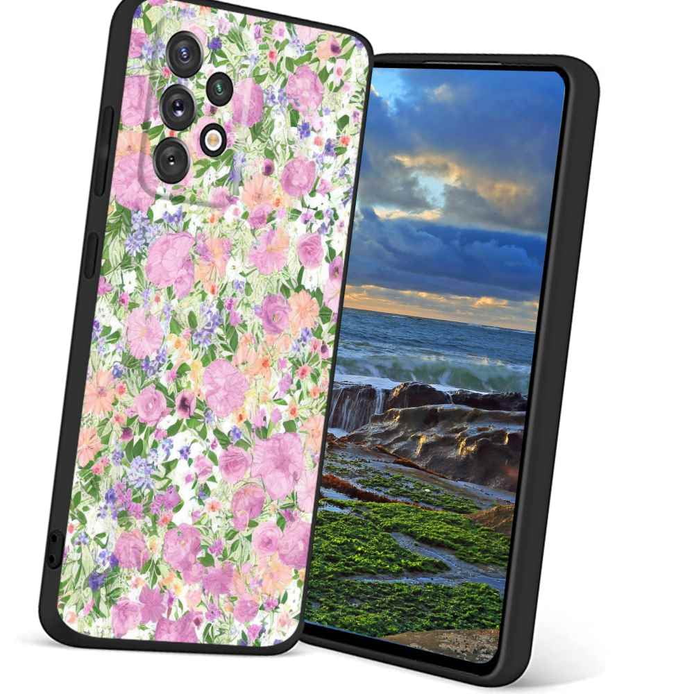 Floral-80 Phone Case, Degined for Samsung Galaxy A52 5G Case Men Women ...