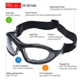 Safeyear Safety Goggles UV Protection, Scratch Resistant, Anti-Fog ...
