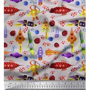 Cotton Outer Space Planets Suns Stars Solar System Galaxy Universe ...