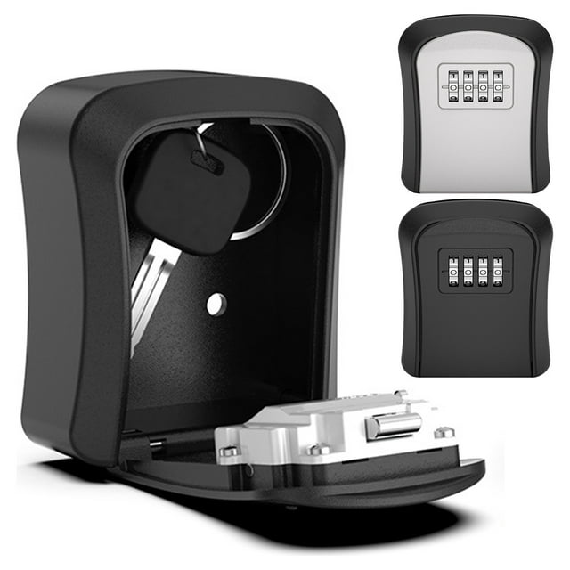Niyofa Key Safe Box 4 Digit Code Lock-Storage Key Box Outdoor Wall ... Niyofa Key Safe Box 4 Digit Code Lock-Storage Key Box Outdoor Wall ...