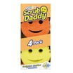 Scrubby Daddy Smiley Face, Odor Resistant & Scratch-Free Kitchen Sponge ...