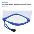 Uxcell B8 File Document Pockets Bill Pouch Mesh Zipper Bags, White 6 ...
