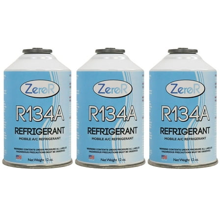 ZeroRÂ® R134a Refrigerant for MVAC use in a 12oz Self-Sealing Container ...