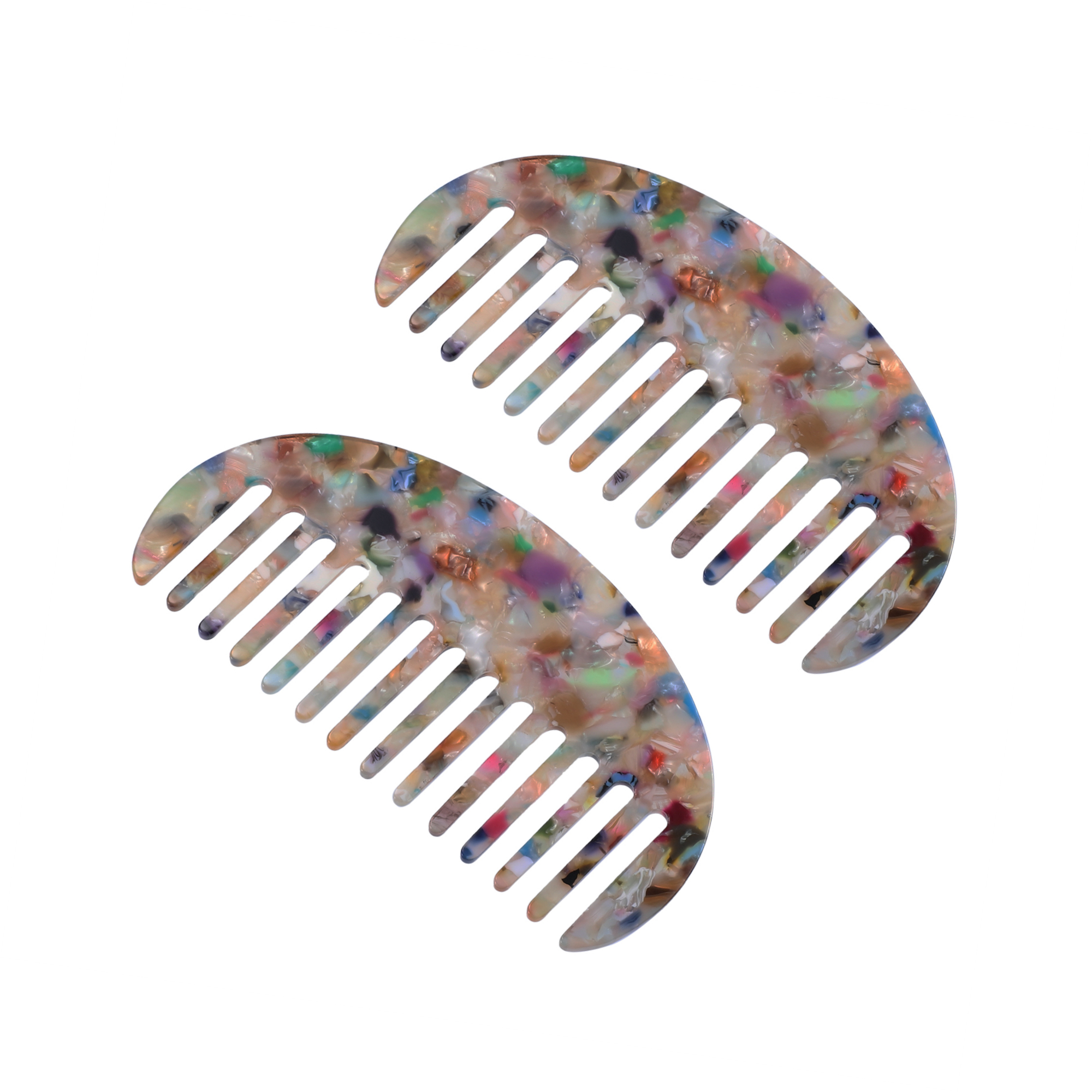 Unique Bargains 2Pcs Hair Comb Wide Tooth Anti-Static Thick Curly Hair ...
