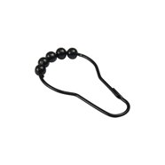 Mainstays Plastic Roller Shower Curtain Rings, White, Set of 12 ...