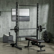FLYBIRD Adjustable Squat Rack with Pull-Up Bar, Multi-Functional Power ...