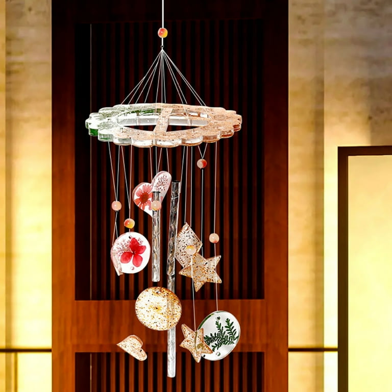 Heart Shaped Wind Chimes Design