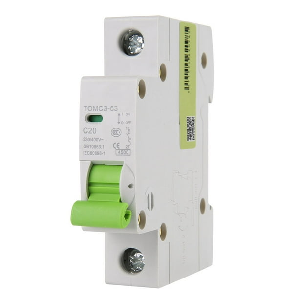 TOMC3-63 230/400V AC 1P C Type Miniature Circuit Breaker C Curve With U ...