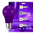 Techgomade 6-Pack A19 Purple LED Light Bulbs, 9W=60W, 720LM, E26 Base ...