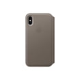 Apple Leather Folio for iPhone X - Taupe - Walmart.com