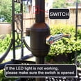 9' Solar LED Lighted Patio Umbrella with 8 Ribs/Tilt Adjustment and ...
