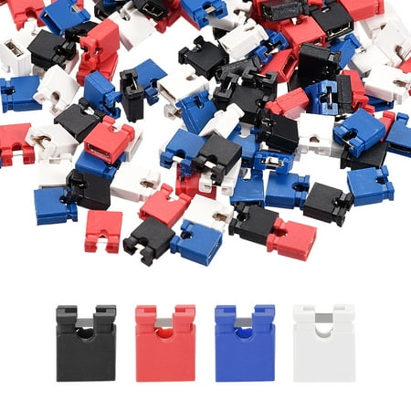 200pcs 2.54mm Pin Header Jumper Cap,Short Circuit Connection Cap Mini ...