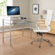 Mainstays Versatile Modern Glass-Top Desk, Multiple Colors - Walmart.com