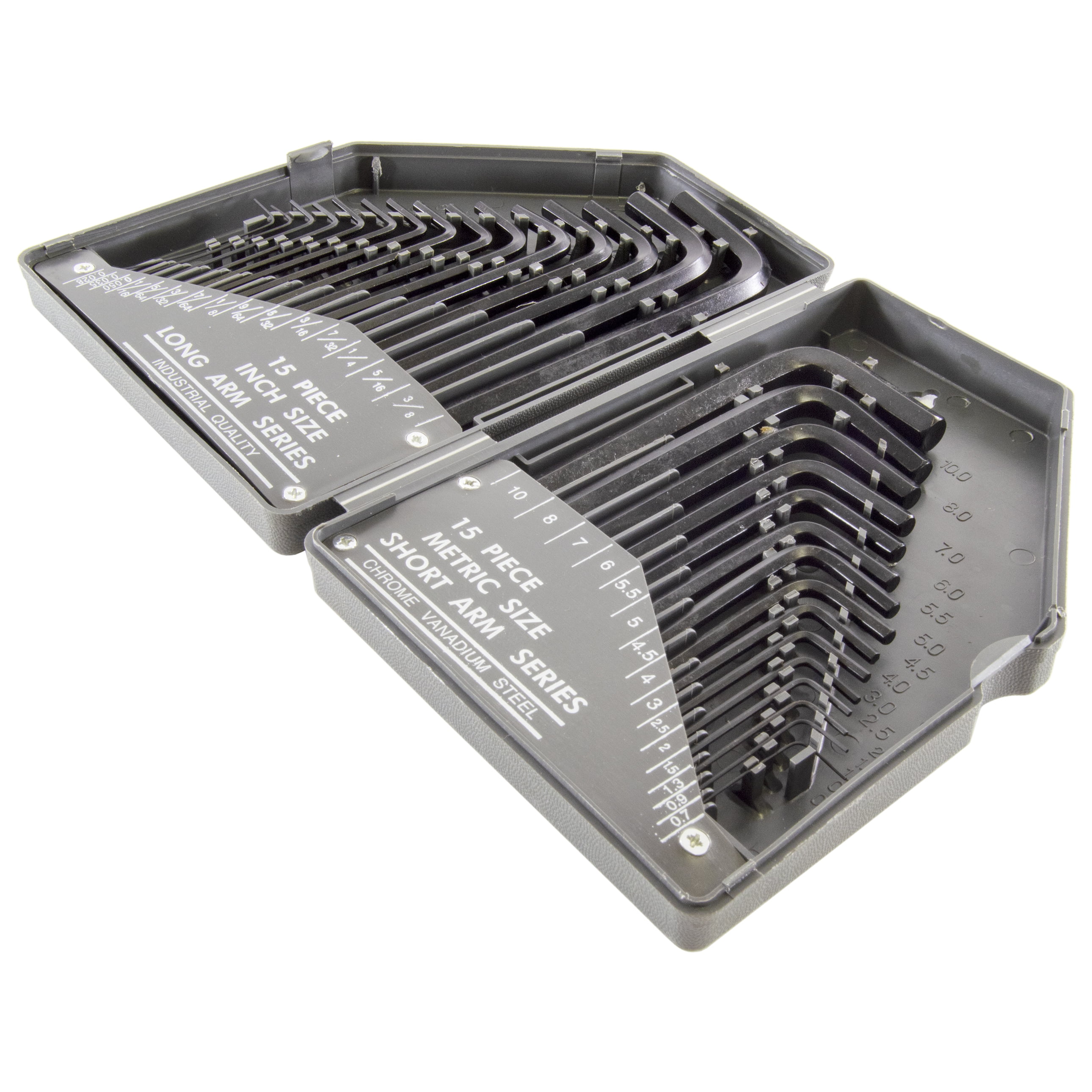 Buy 30 Piece Hex Allen Wrench Set, Includes Popular Inches and Metric Sizes Online at Lowest ...