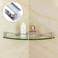 10 Pcs Glass Shelf Support Clamp Brackets Clip Chrome Shelves 8-12mm ...