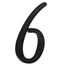 Deltana RNZ46 4" Numbers; Zinc; Black Finish - Walmart.com