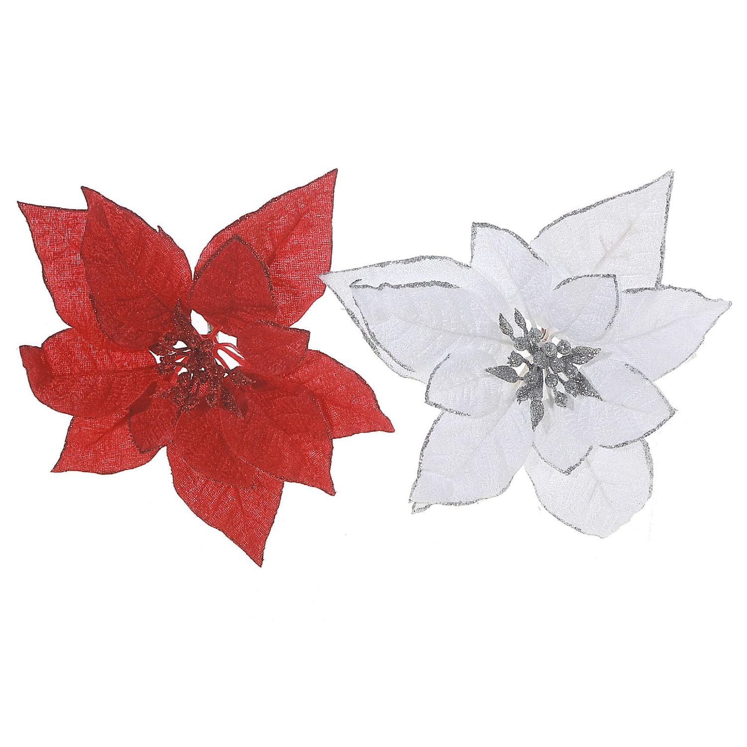 Click here for Ih Casadécor Poinsettia Clip - Set Of 6 prices