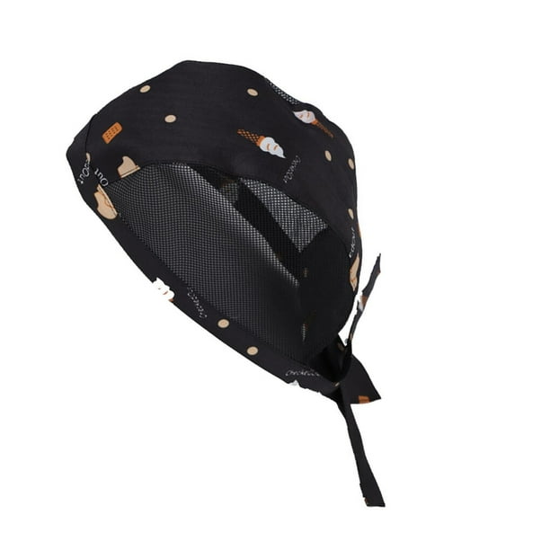 Chef Hat Waiter Grill Unisex BBQ Bakery Uniform Caps Hairproof Headband ...