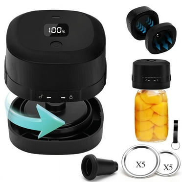 Smart Vacuum Coffee Canister, 1.8L Automatic Stainless Steel Food ...