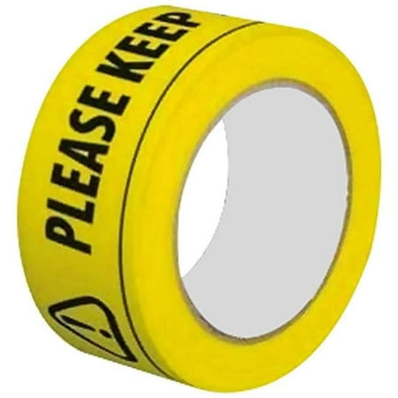 Safety Tape Social Safe Distancing Floor Tape Warning Floor Stickers ...