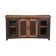 Martin Svensson Home Santa Fe 65" Solid Wood TV Stand Antique Black and ...