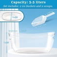 2Pcs Clear Ice Buckets for Parties, 5.5L Acrylic Champagne Bucket with ...