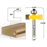 4 Bit Slot Cutter Router Bit Set - 1/4" Shank - Yonico 14481q - Walmart.com