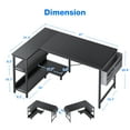 Walmart 48 inches Reversible Gaming Desk, L-Shaped with USB Charging ...